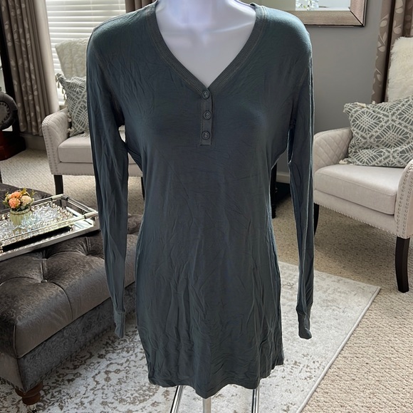 SKIMS | Intimates & Sleepwear | Skims Henley Sleep Dress | Poshmark